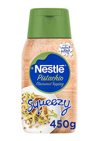 Pistachio Flavoured Topping Squeezy | Nestle Desserts Arabia