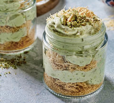 Nestlé Desserts Arabia | Pistachio Kunafa Pudding in a Jar